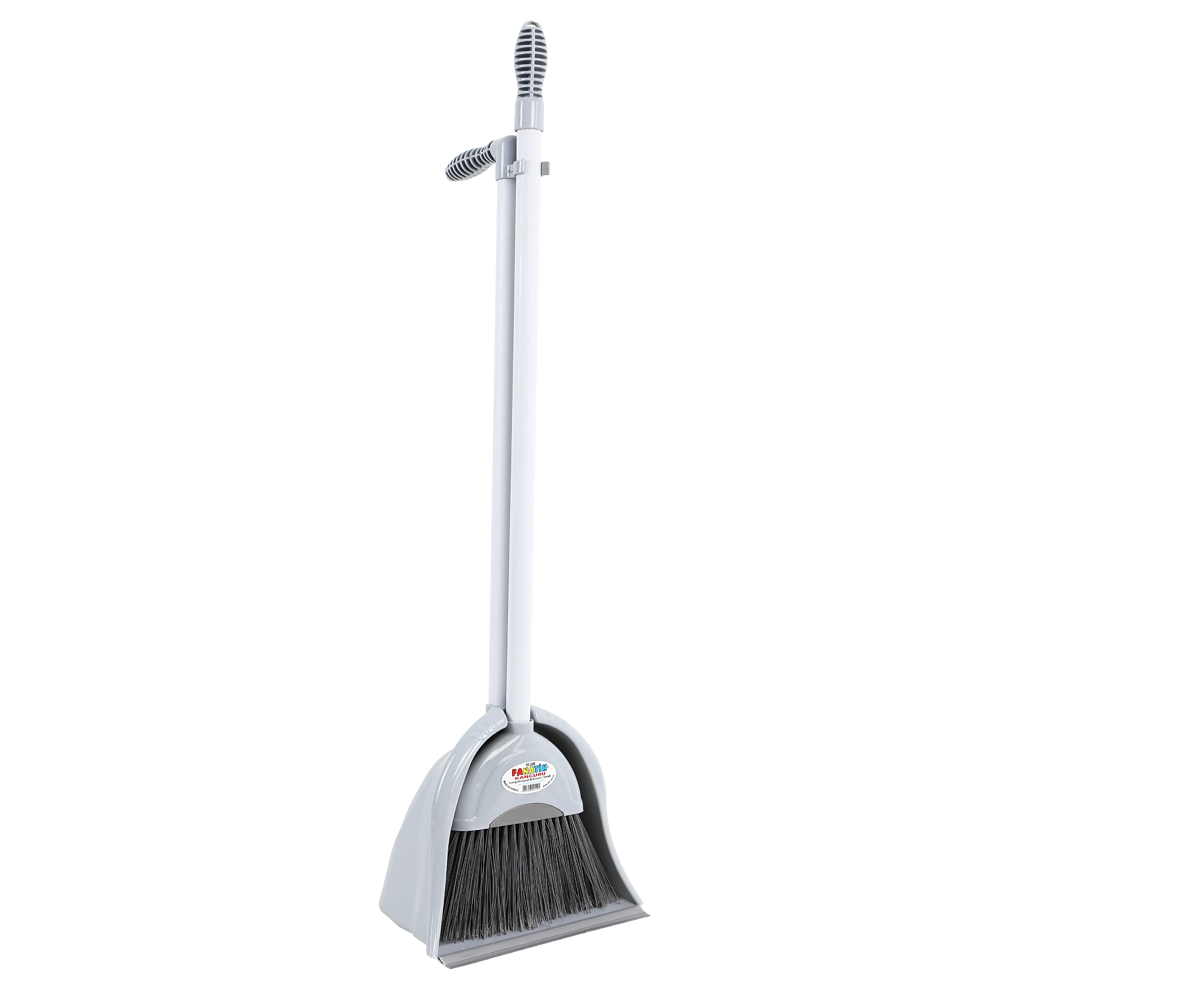 Long Broom And Dustpan Set With Handle Sweeping Garden Leaves Easily ...