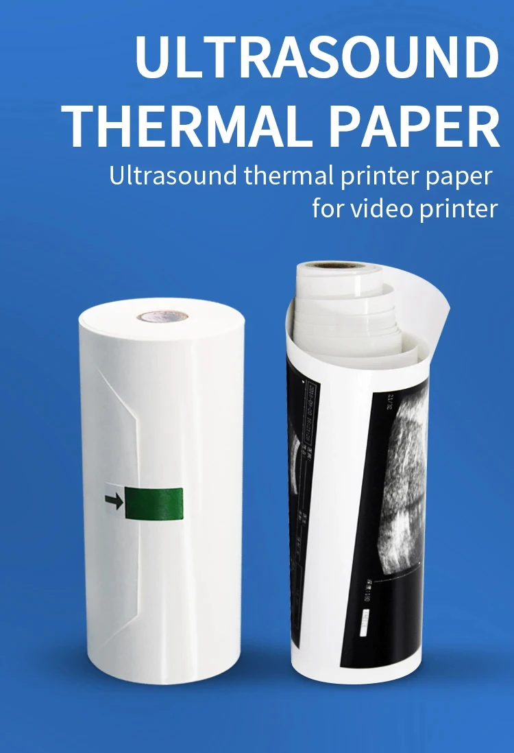 High Gloss Type V Medical Ultrasound Thermal Paper 110hg For Sony Video ...