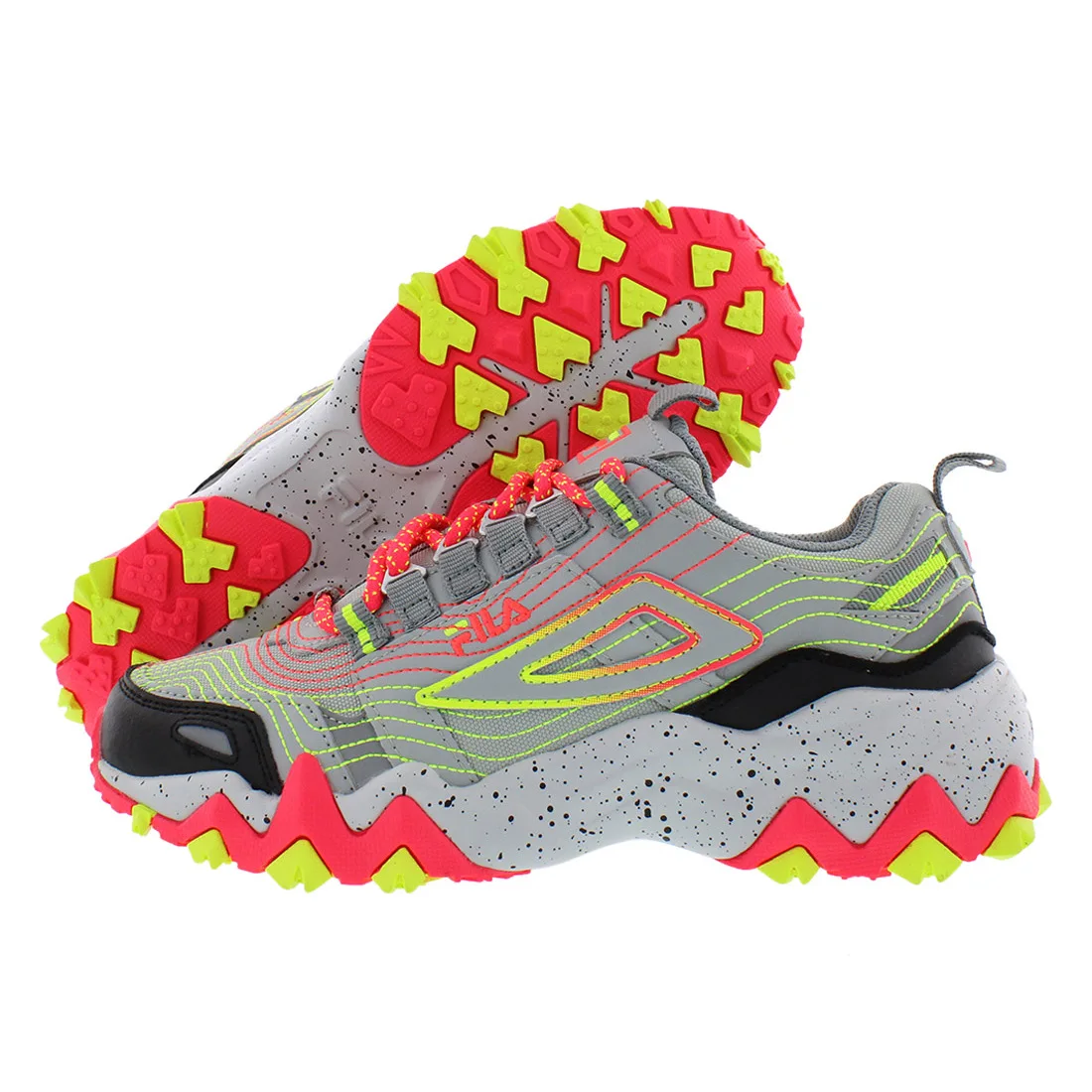 Fila Oakmont TR Women's Running Shoes in Grey/Pink/Volt Color Scheme ...