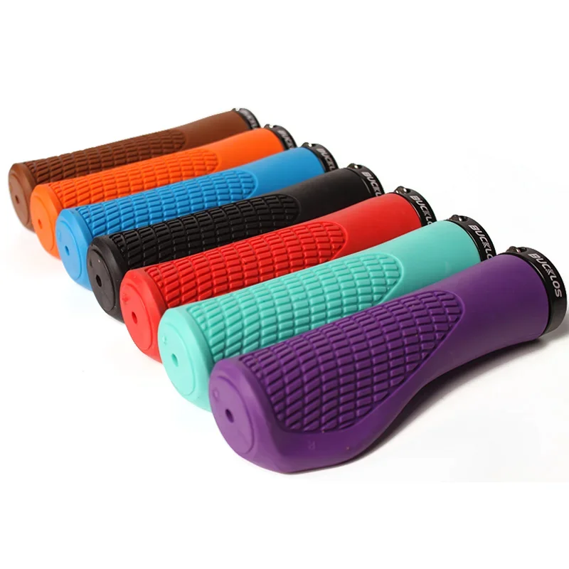 BUCKLOS Non-slip Ergonomic Handlebar Grips Soft Rubber Bicycle Handle Bar Sleeve Mtb Bike Grip ...