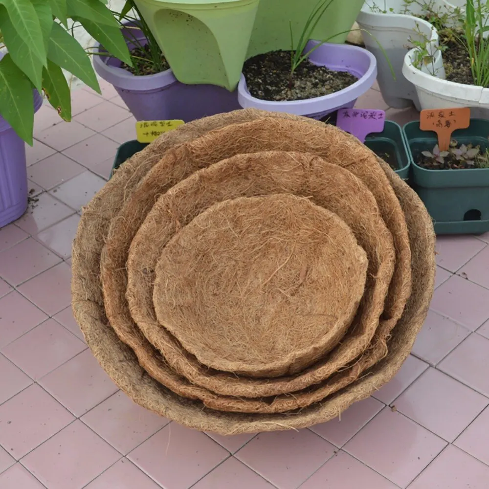Garden Decor Coco Coir Pots Planters Hanging Baskets Coconut Husk Fiber ...