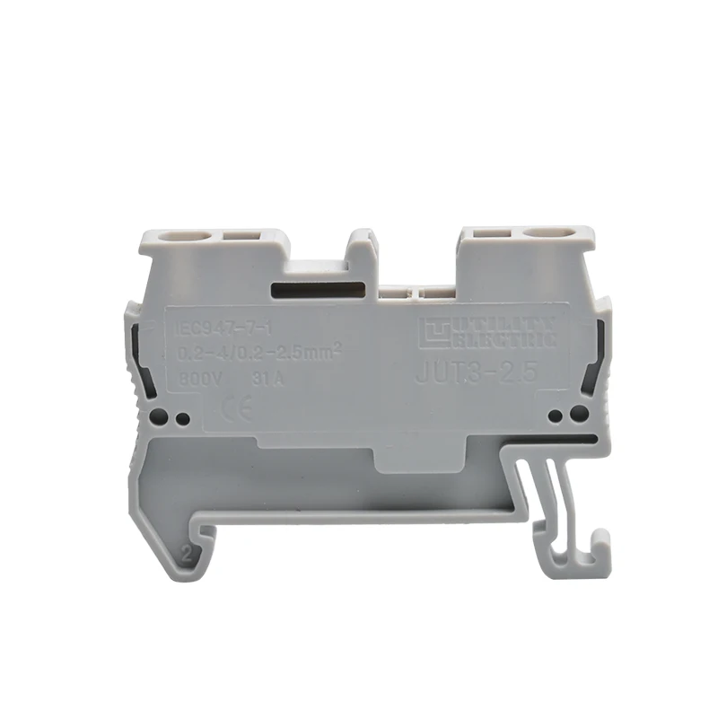 2.5mm2 Cage Spring Terminal Block Spring Terminal Block Din Rail ...