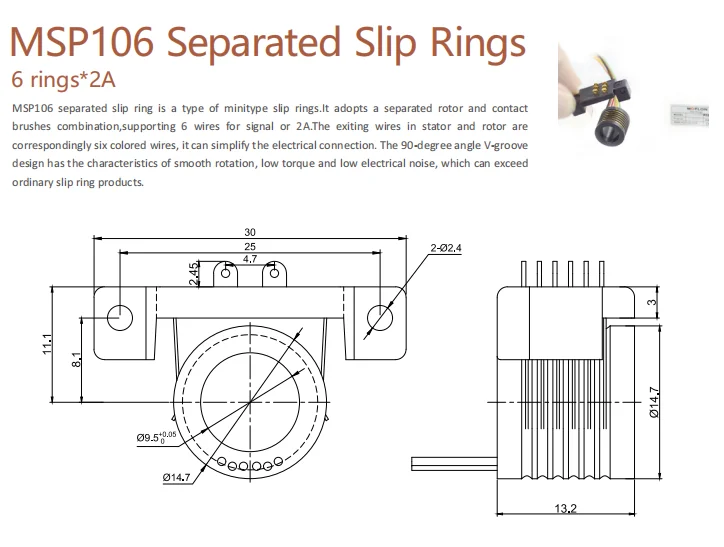 MSP106 6 Rings*2a Split Slip Ring - Top Quality & Reliability
