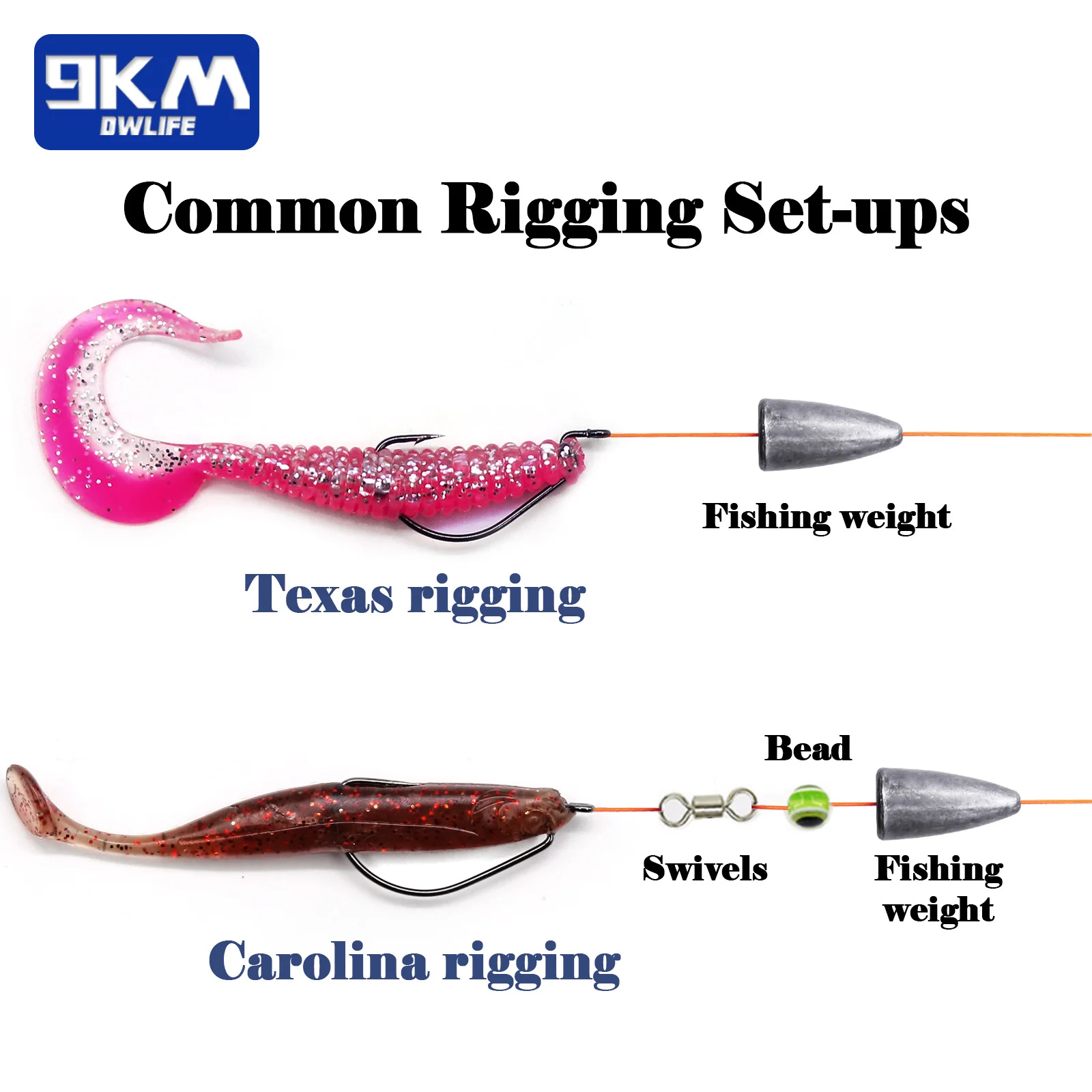 9km Inline Carp Fishing Jigging Hook High Carbon Steel Saltwater ...