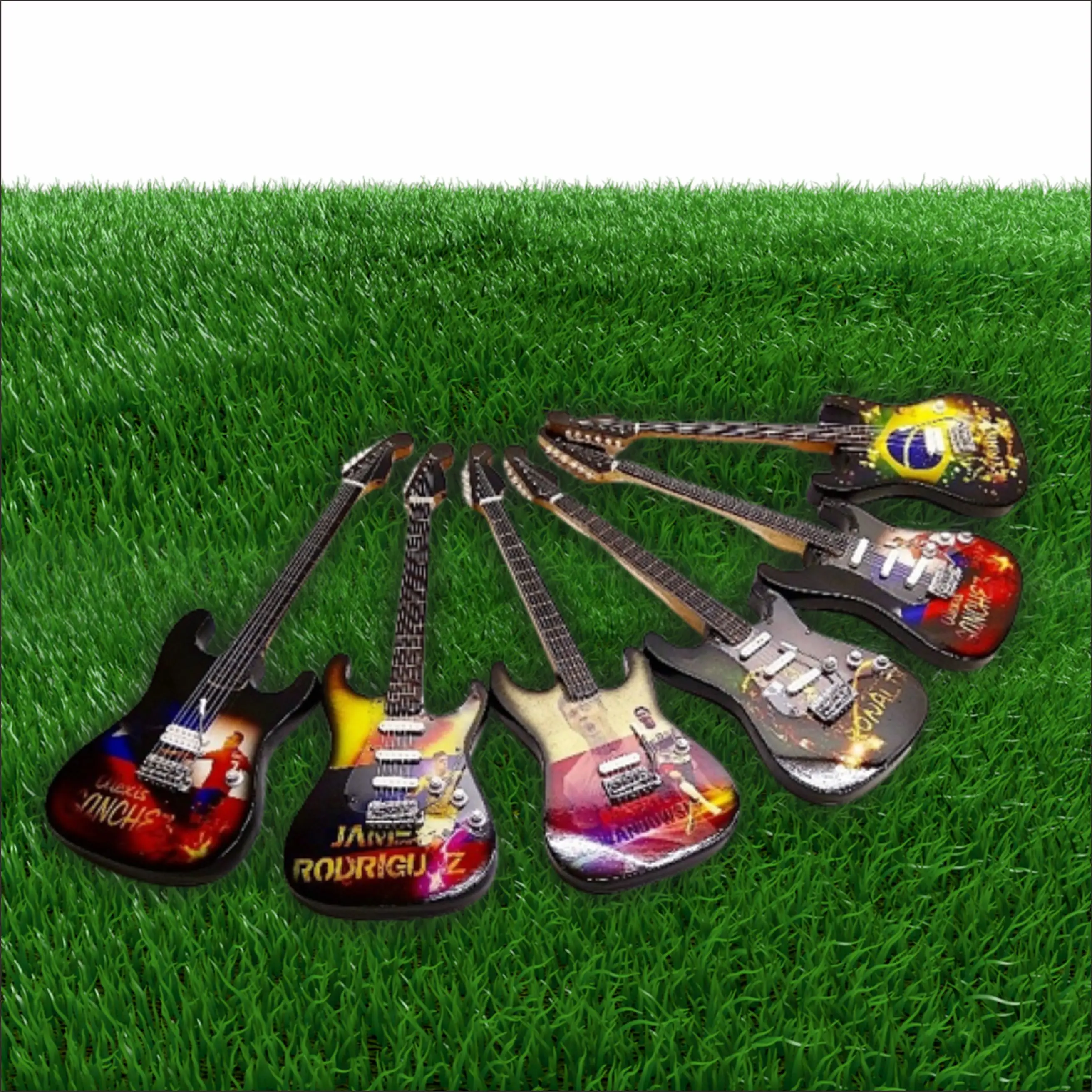 Hand Crafted Product Wooden Miniature Guitars Customize Design for ...