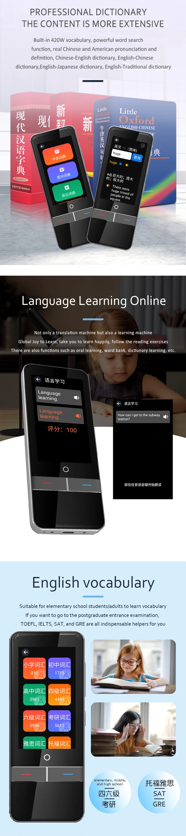 F6 Real-Time Language Translator - Intelligent Voice Recording