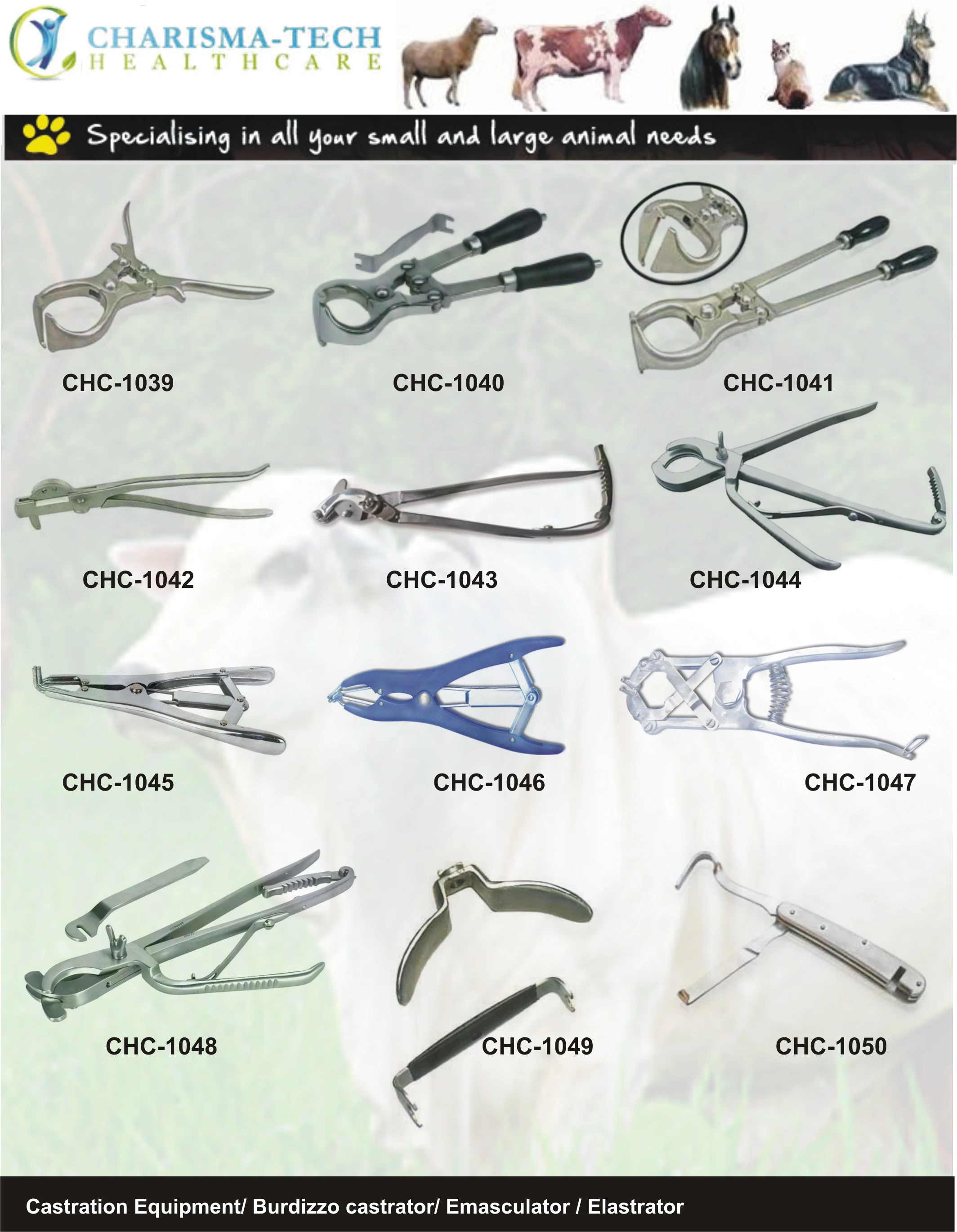 Veterinary Burdizzo Castration Forceps Heavy Duty Stainless Steel Tool ...