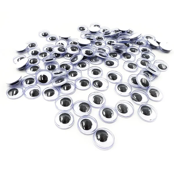 100pcs 10mm Google Eyes for Crafts - Perfect for DIY