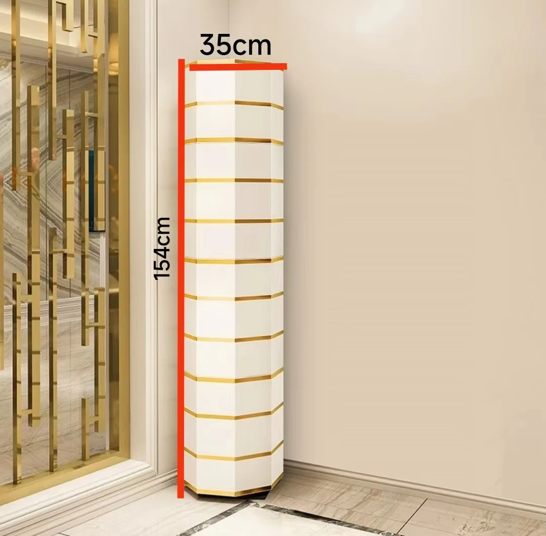 Hexagonal Column Shoe Racks - Stylish Storage Solutions