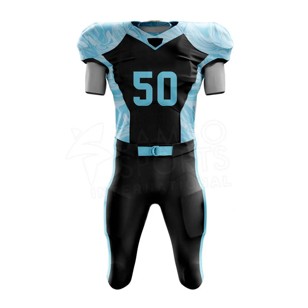 Plain Color American Football Uniform Unisex Sports Team American ...