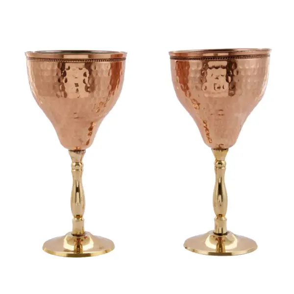 Standard Quality Copper Goblet Antique Design Handmade Wholesale ...