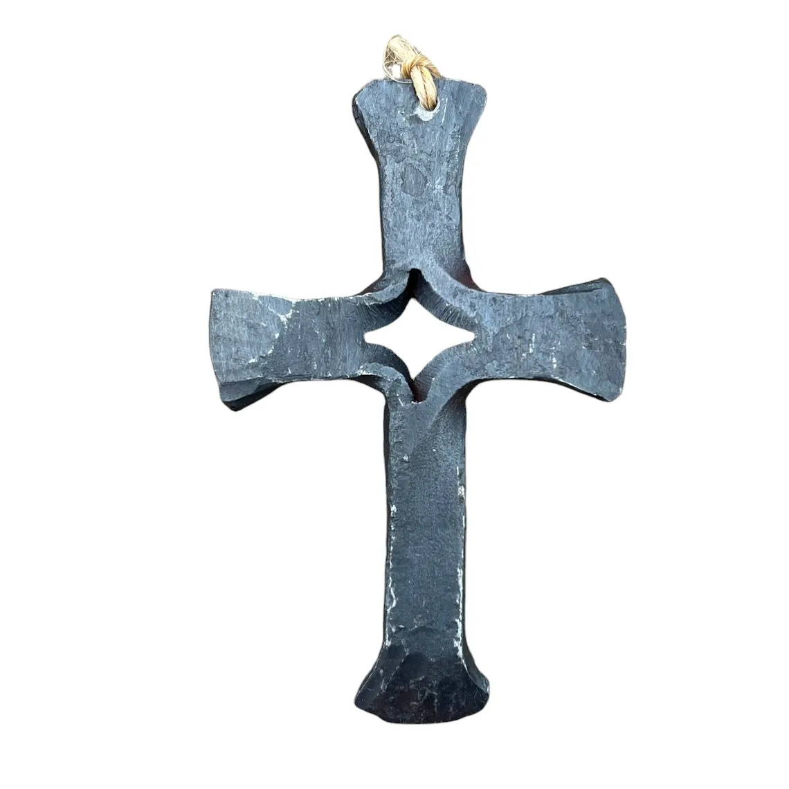 Hand Forged Medieval Split Cross Is Handmade And Blackened With A High ...