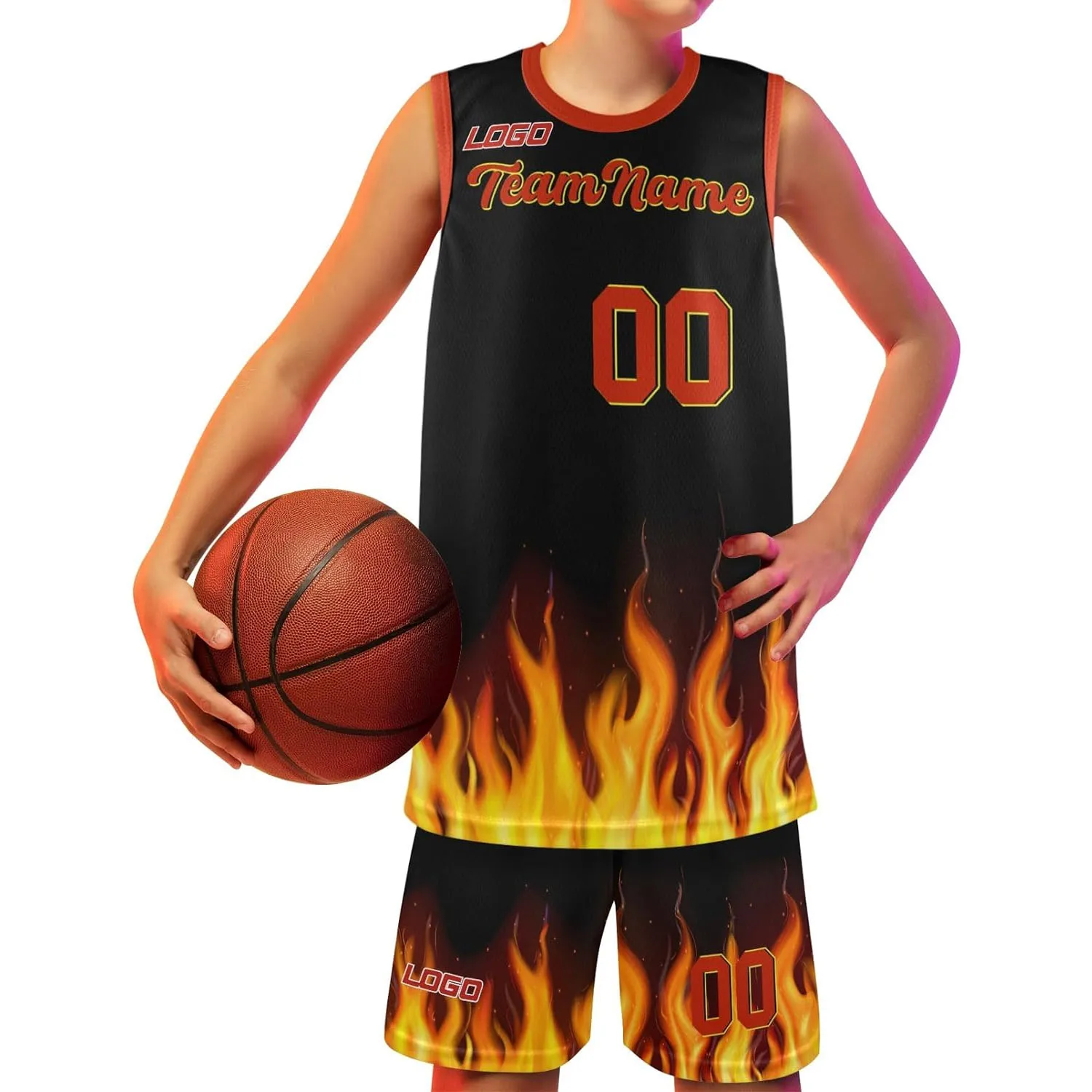 Light Blue Sublimation Basketball Jersey And Shorts With Customized ...