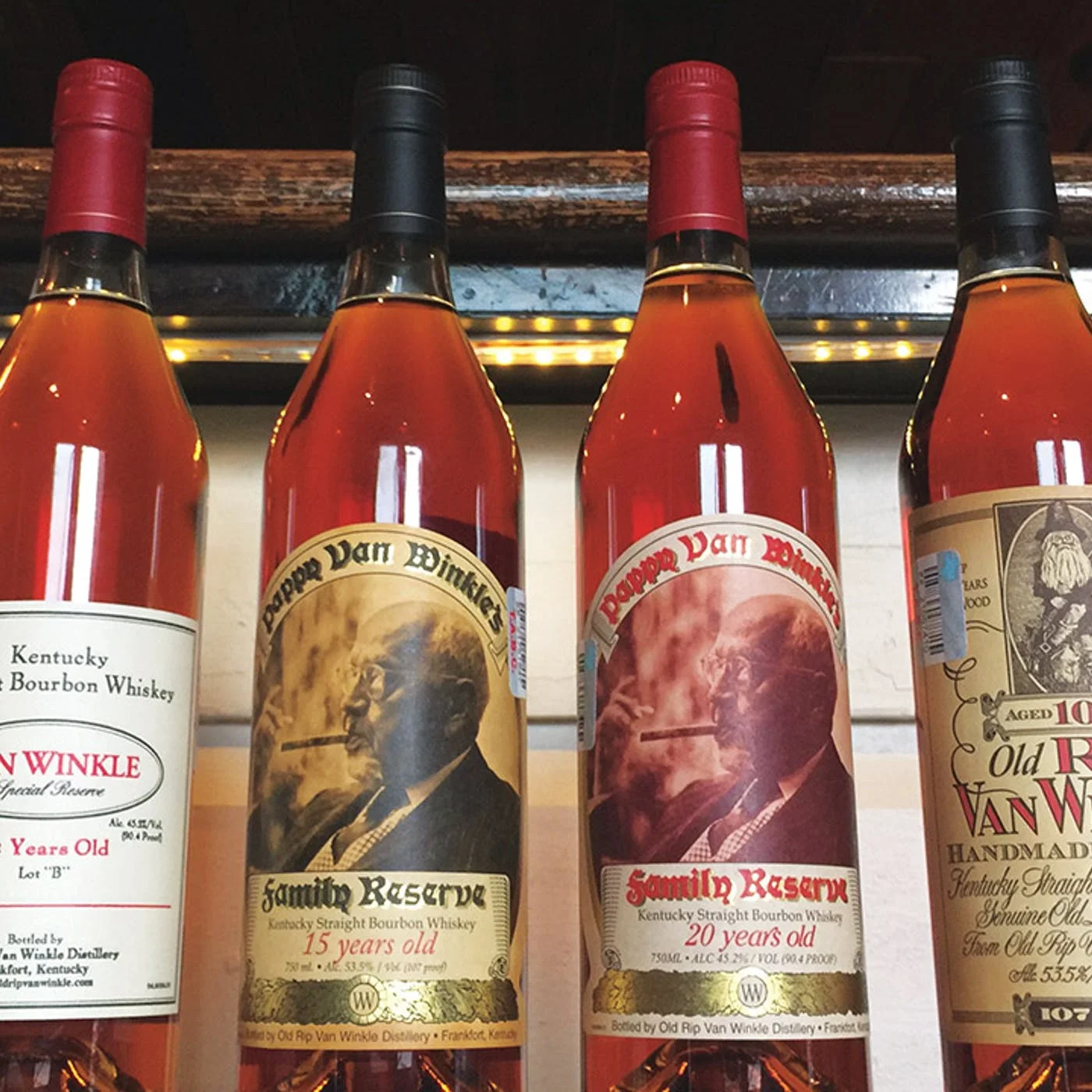 20 Year Old Family Reserve Bourbon 750ml Bottle / Pappy Van Winkle 23 ...