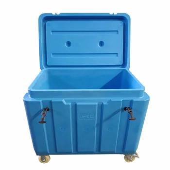Large Plastic Insulated Dry Ice Container Ice Cooler Box For Storage ...
