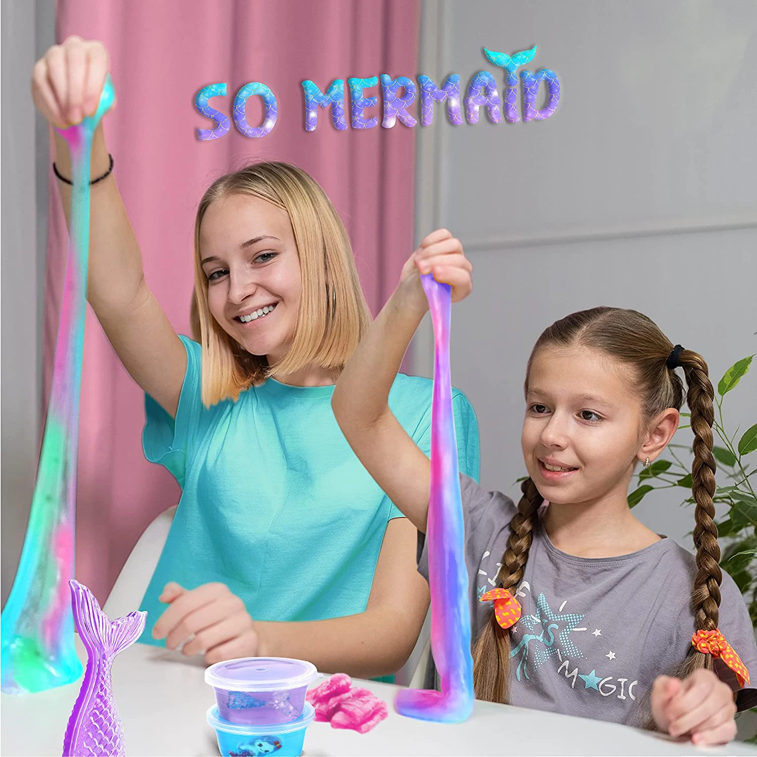 Summer Mermaid Slime Kit - DIY Unicorn Slime for Kids