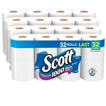 Scott 1,000 Toilet Paper,32 Rolls,1,000 Sheets Per Roll - Buy Best ...