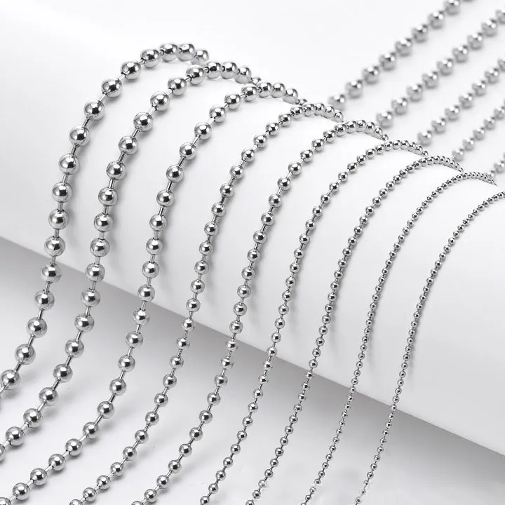 Wholesale Cheap Diy Stainless Steel Ball Bead Chain Necklace| Alibaba.com