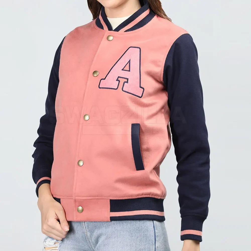 Oversized Women Letterman Jacket Durable Material Letterman Jacket ...