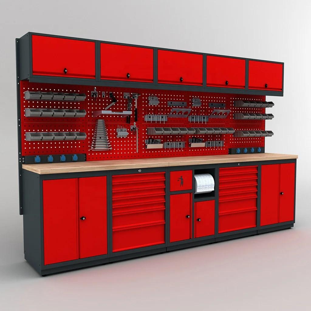Metal Modular Tool Cabinet Storage System for Mechanic Garages ...