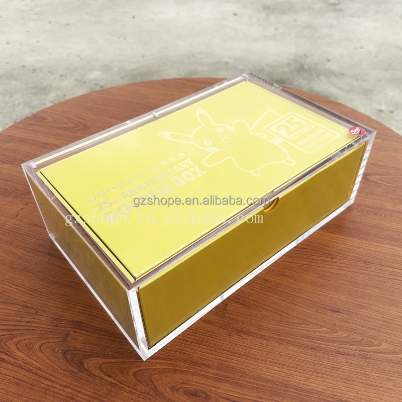Shp Heavy Duty Pokemon 25th Anniversary Gold Box Acrylic Display Case ...