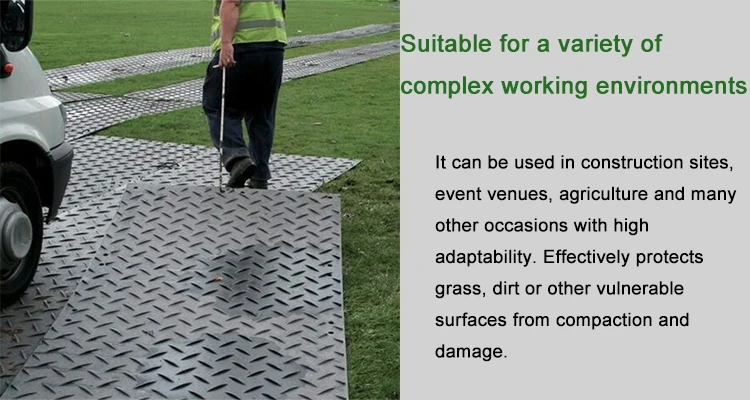 Anti-impact Uhmwpe Hdpe Heavy Equipment Mats Plastic Paving Temporary ...