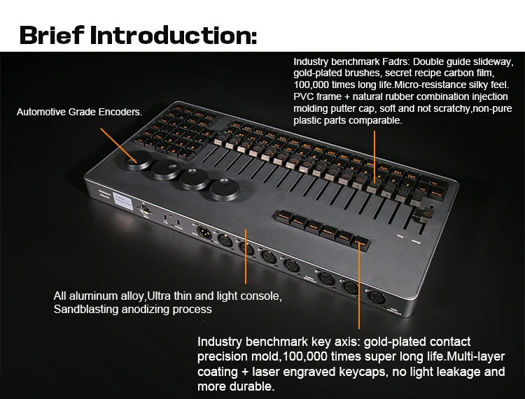 Grand Ma2 On Pc Fader Wing Dmx Console Stage Light Ma Laptop Controller ...