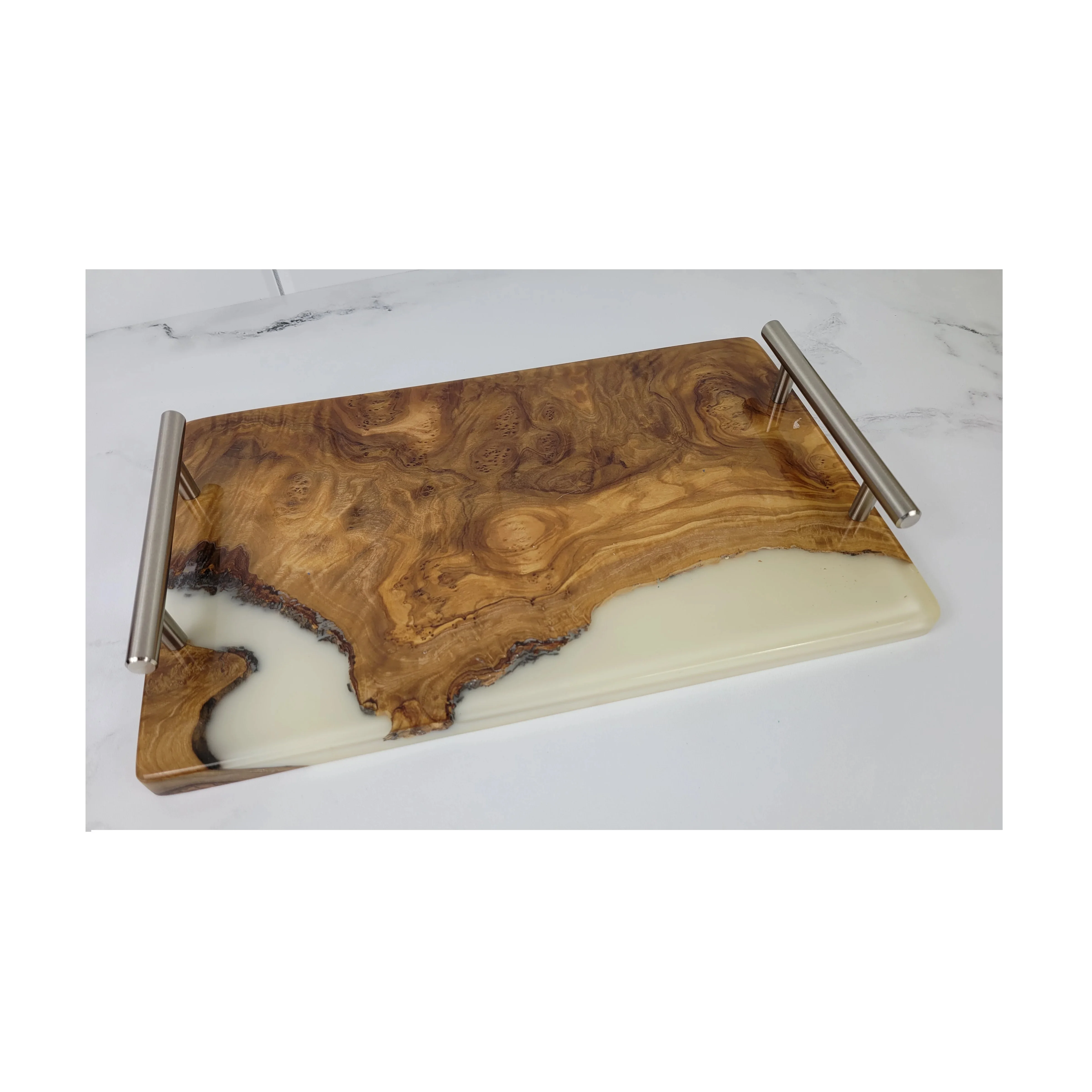 Handmade Epoxy Resin And Wooden Serving Tray High Quality Acacia Wood ...