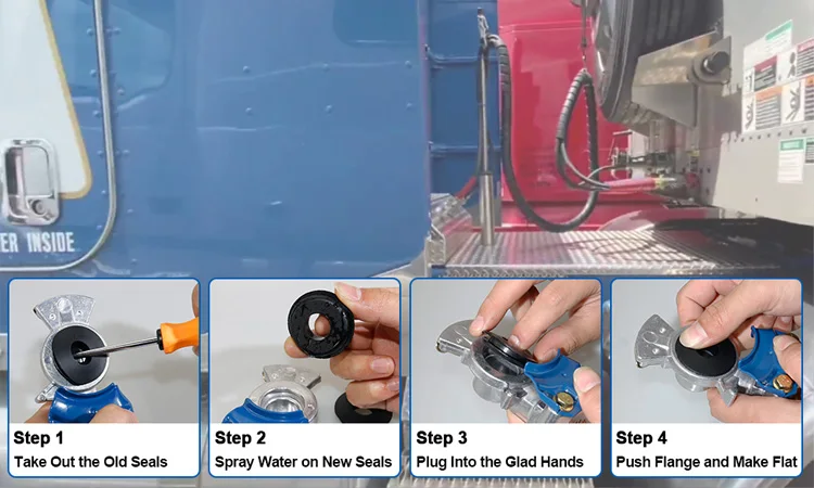 Aluminum Emergency Gladhand - Universal Air Hose Coupling