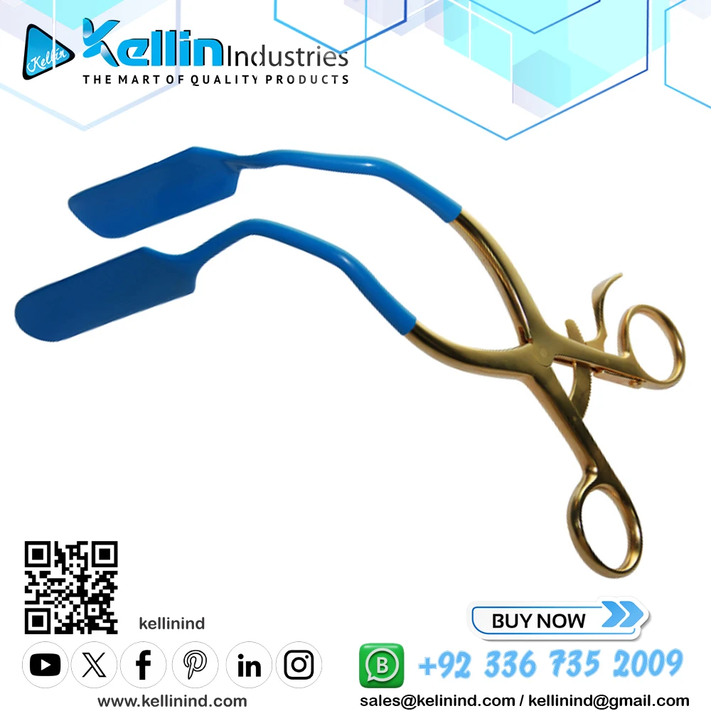 Lateral Vaginal Retractor With Long Ratchet Blue Coated Gynecology ...