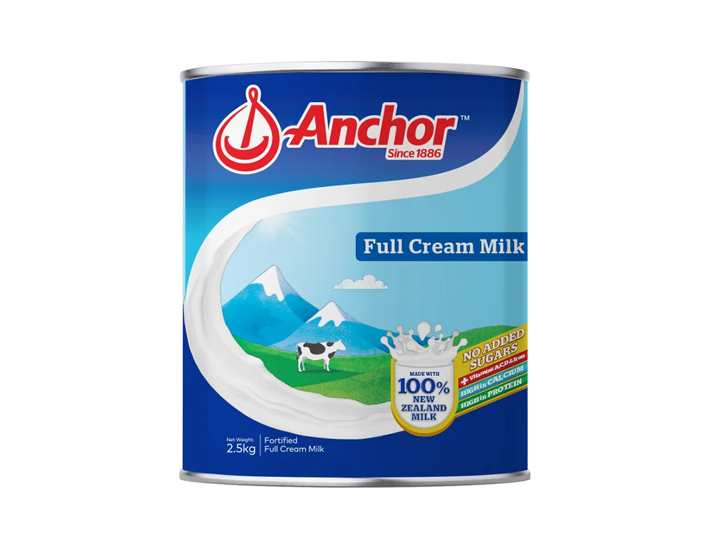 Anchor Fortified Full Cream Milk Powder 2.25 Kg Pouch - Buy Anchor Milk ...