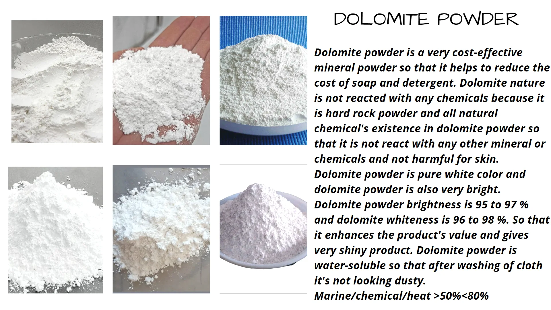 High Quality Dolomite Powder For Construction - Dolomite Stone At Cheap ...