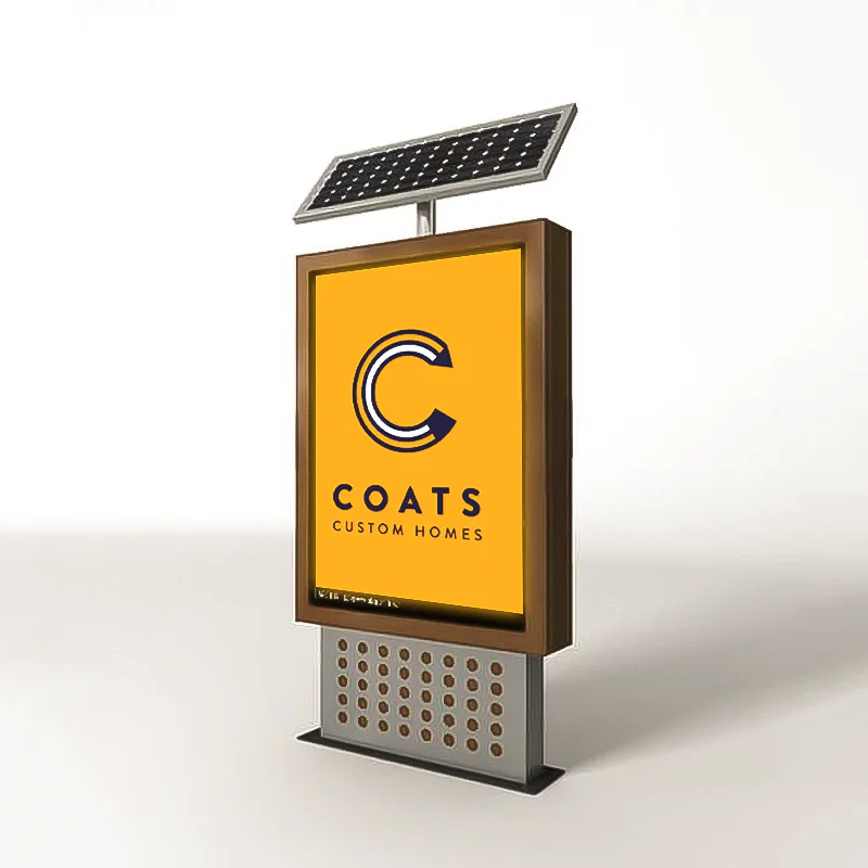 Solar Panel Powered Ip67 Waterproof Outdoor Billboard Advertising ...