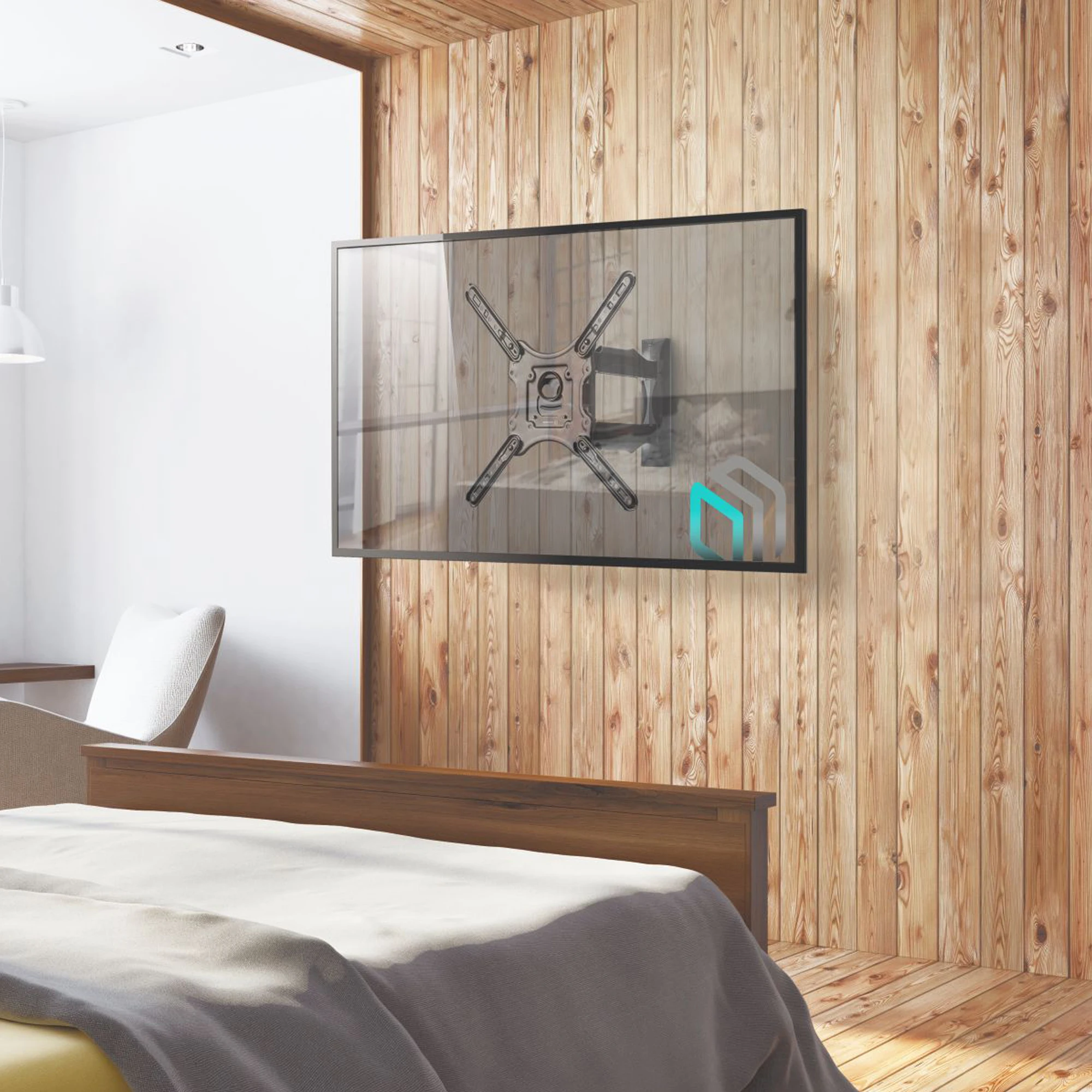 Onkron Tv Wall Mount Bracket 32 - 65 Inch Lcd Led Flat Screens Up To 77 Lbs Adjustable Arm Tilt ...