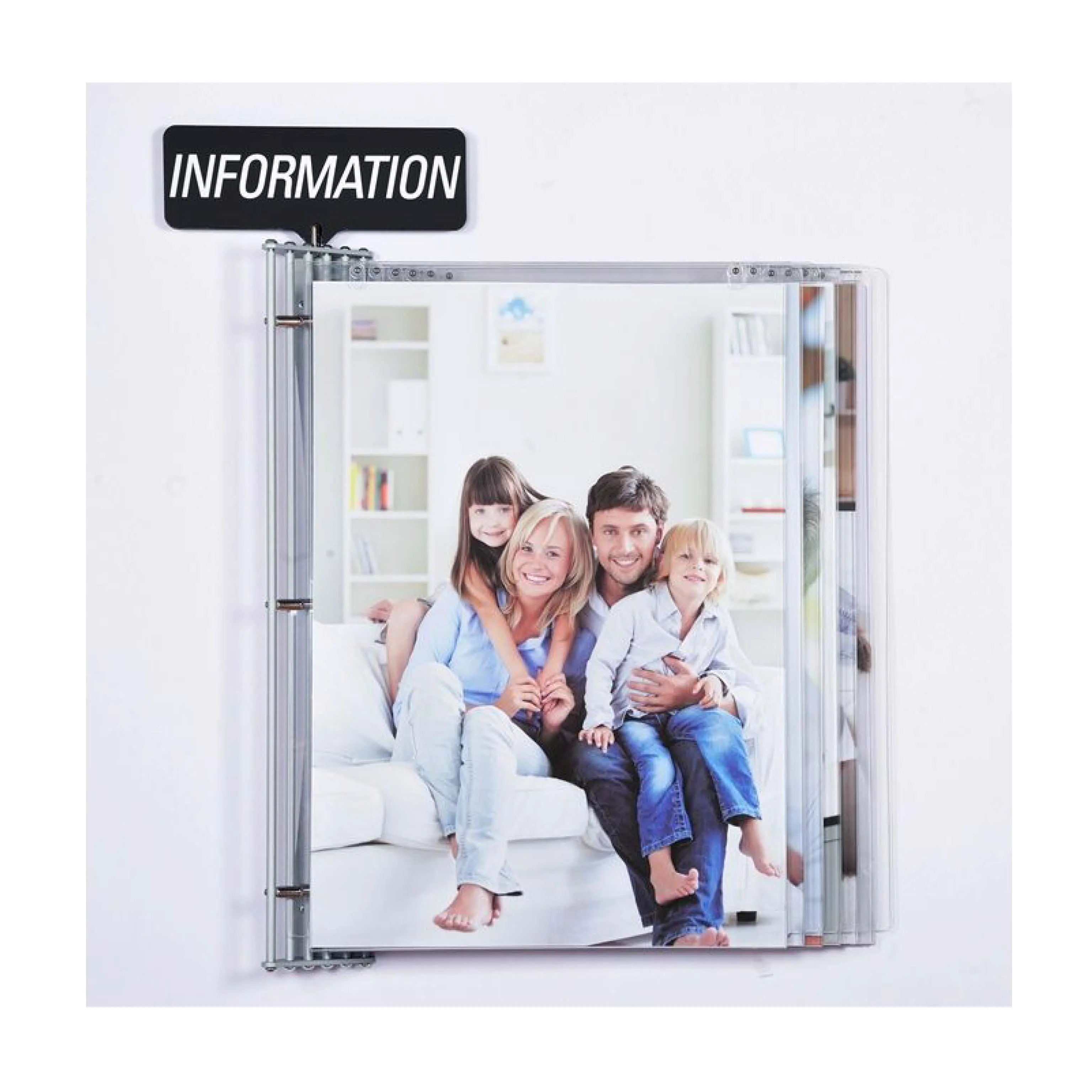 Multipages Leaf Through Wall Display Stand W Book Display 50x70 ...