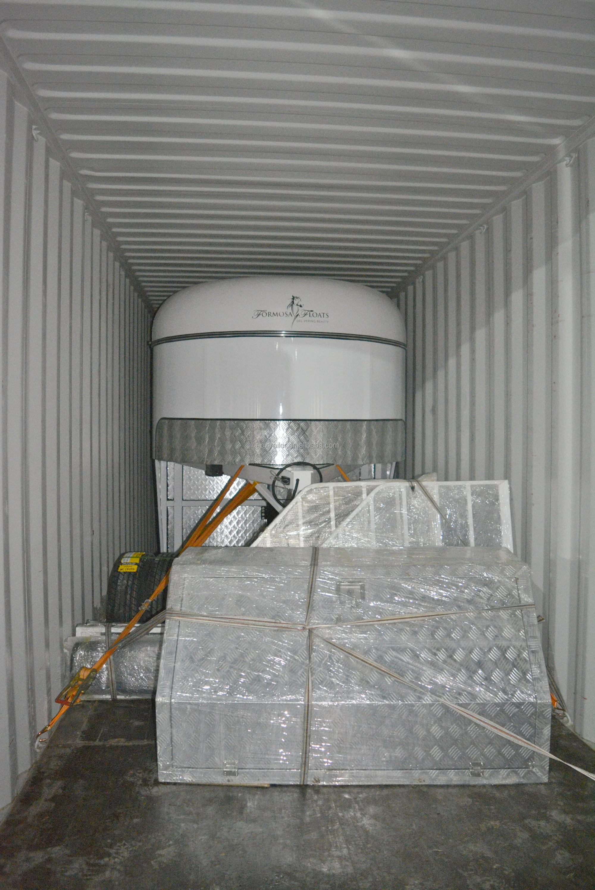 2024 Square Head Gooseneck Trailer With Awning For Loading 2 3 4 Horses ...