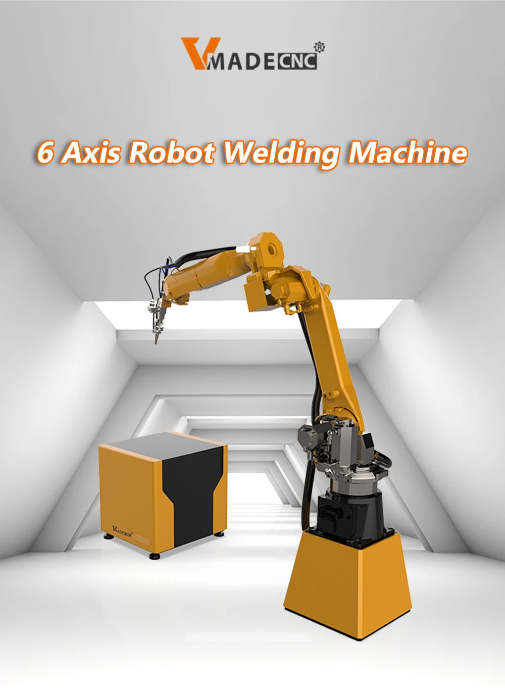 Fully Automated Industrial Robotic Arm 6 Axis Cnc Fiber Laser Welding ...
