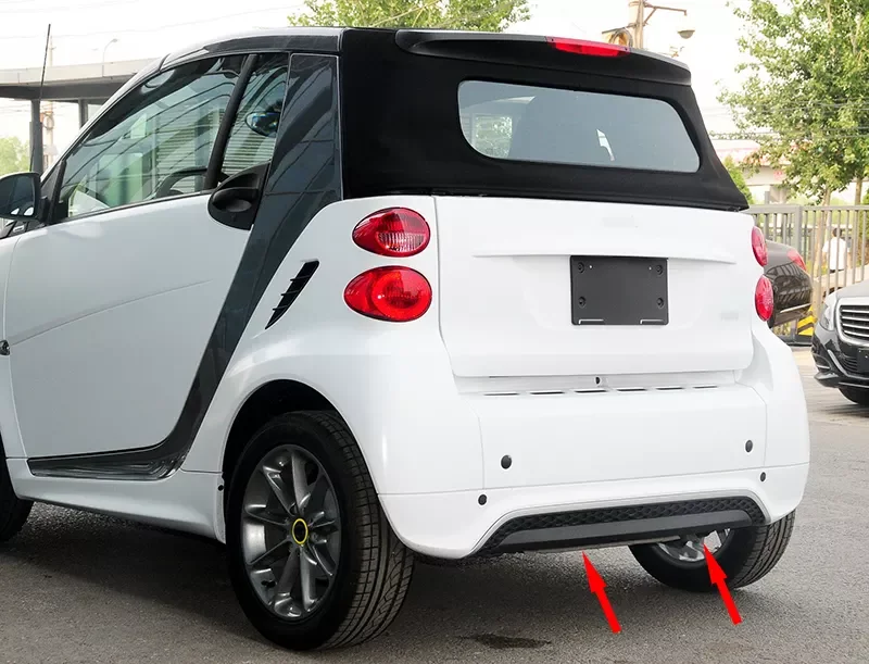 Car Body Kit Rear Bumper Diffuser After The Lip For Smart Fortwo W451 ...
