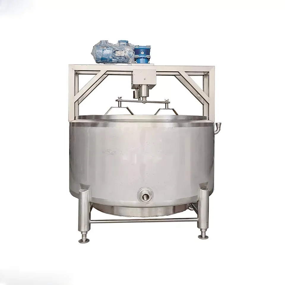 Dairy Liquid Milk Mixing Tank With Agitator Machine Dairy Processing ...