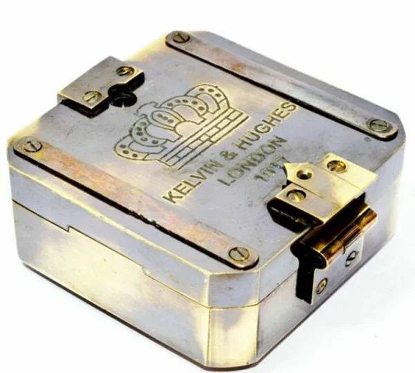 Solid Brass Kelvin & Hughes 1917 Brunton Direction Compass Antique ...