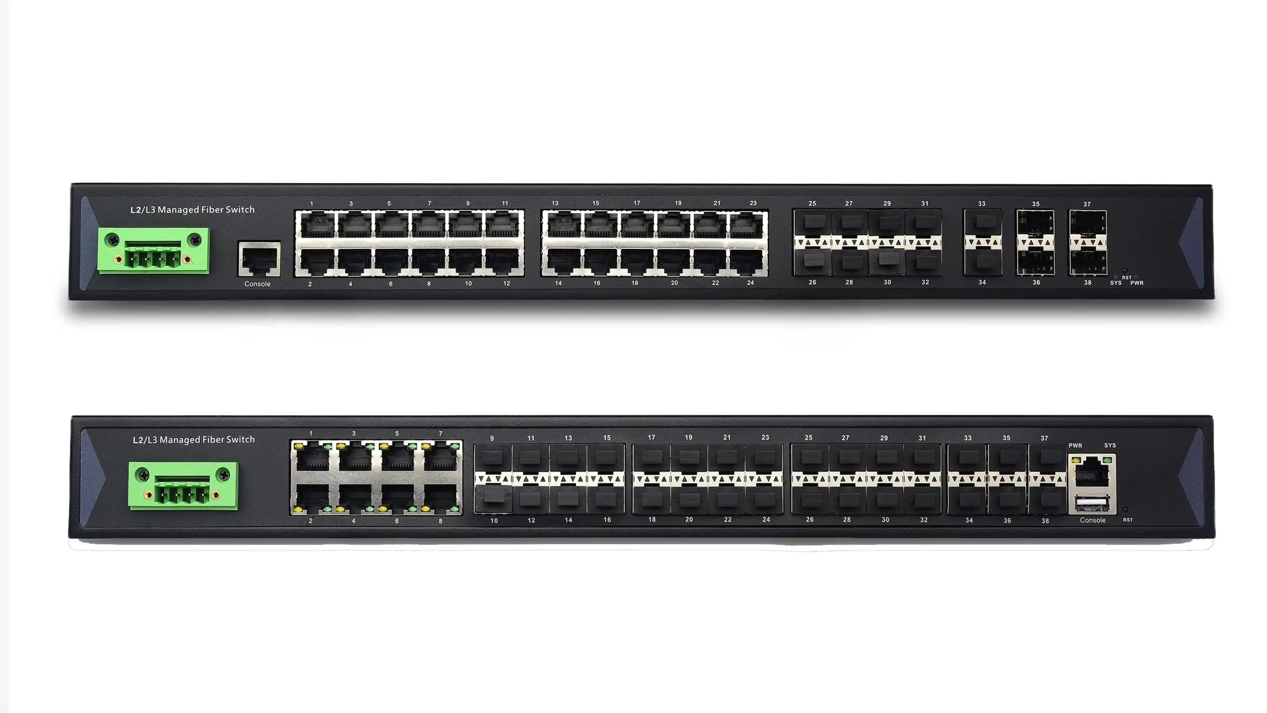 10G network switches 24 port fiber network switch 8 port utp smart ...