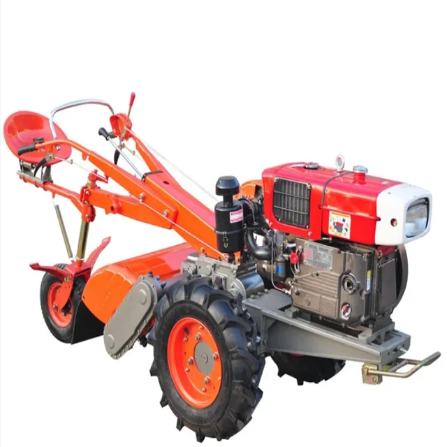 High Quality 8-15hp Diesel Electrcic Farm Power Tiller Two Wheel ...
