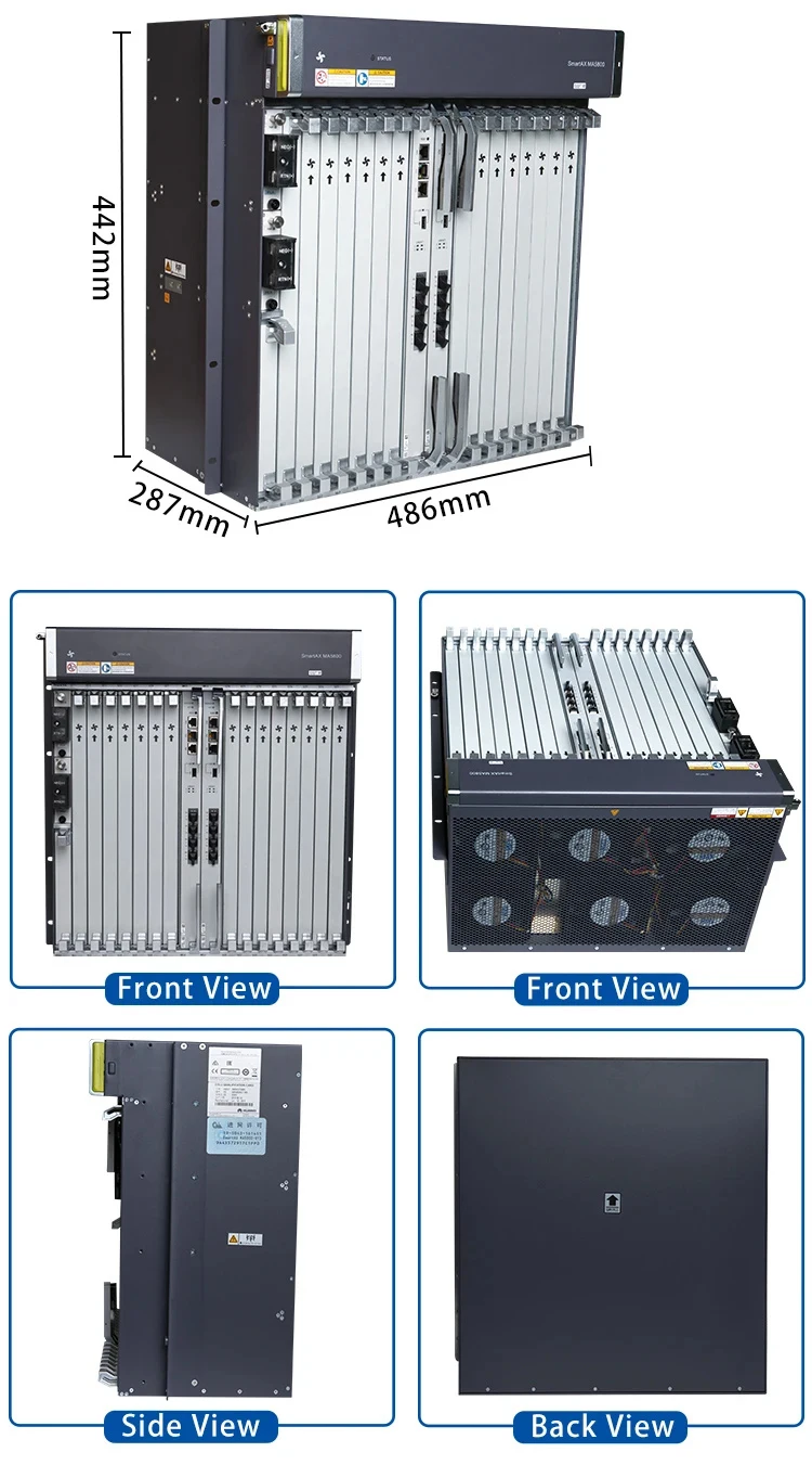 Gpon Olt Ma5800-x17 2mpla 2pila 17 Slots Dc Power Support Gphf Gpsf ...