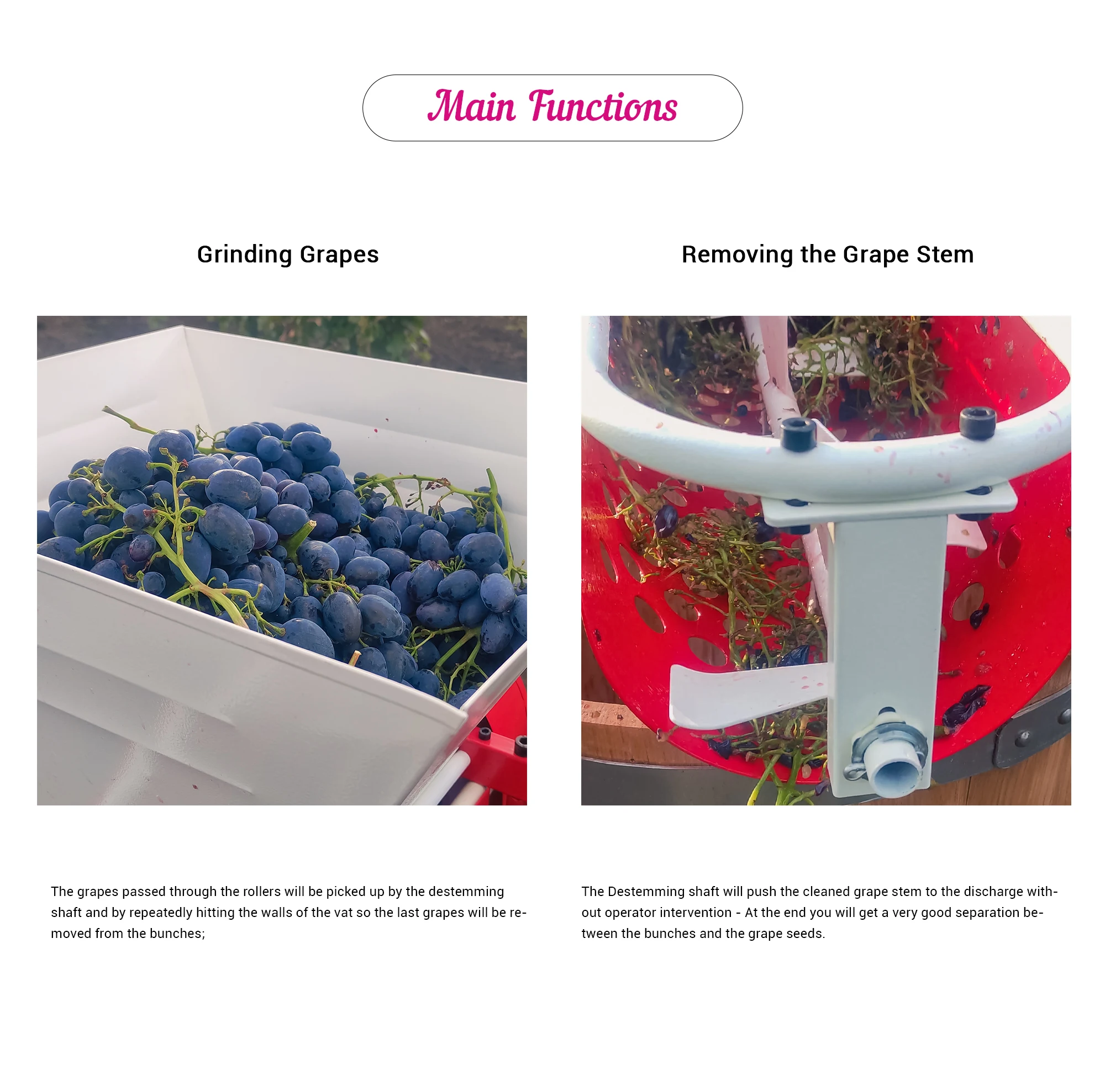 Cheap / Good Price Winemaking Home Equipment Manual Grape Destemmer ...