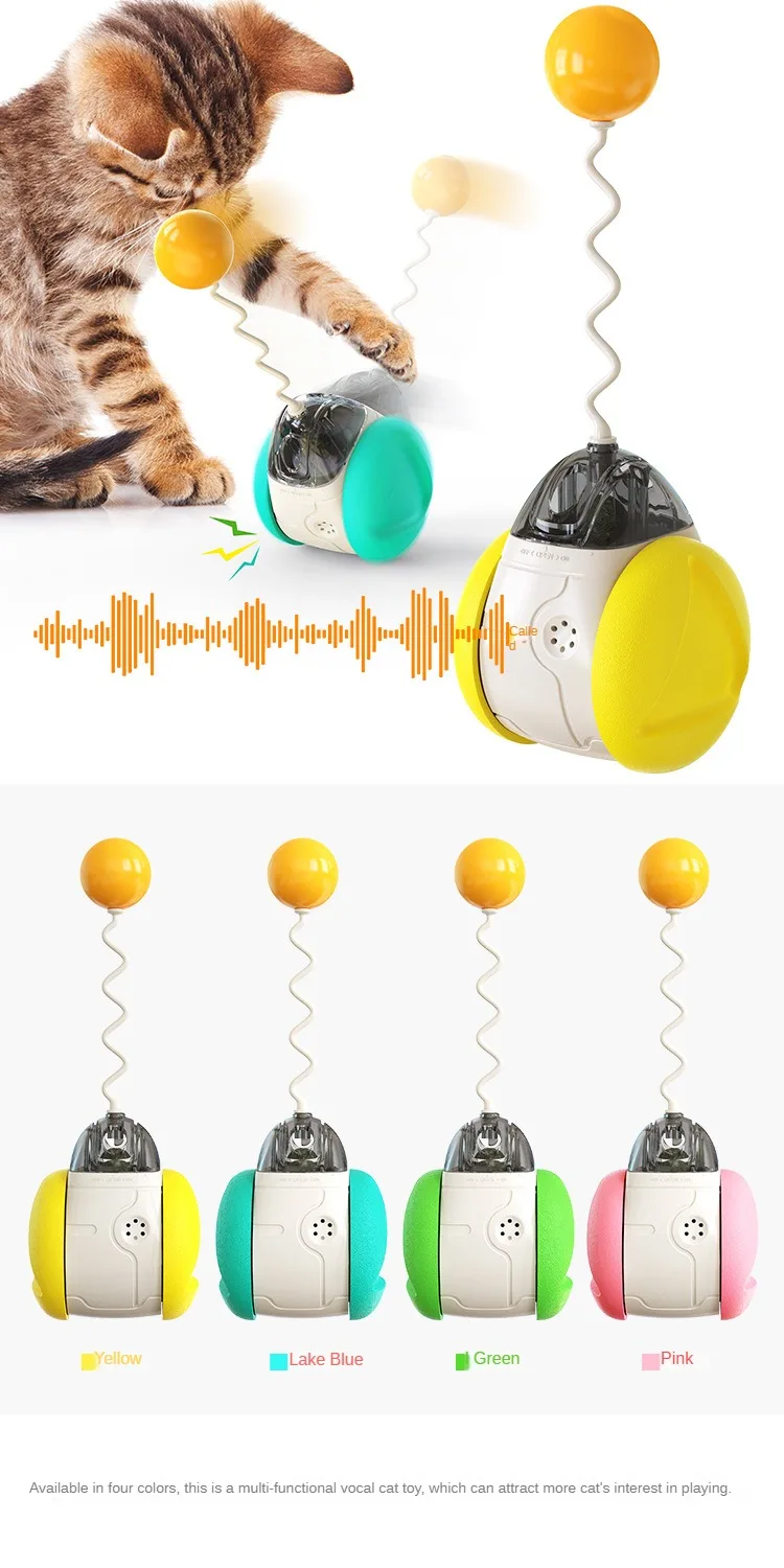 Smart Pet Explosion Electric Sounding Tumbler Cat Toy Fighting Cat ...