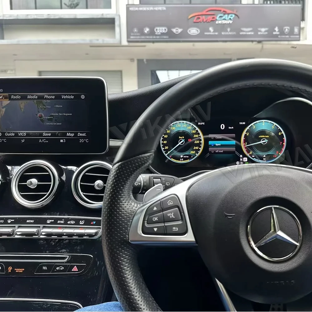 12.3inch Gauge Cluster Speedometer For Mercedes Benz C W205 Glc X205 ...