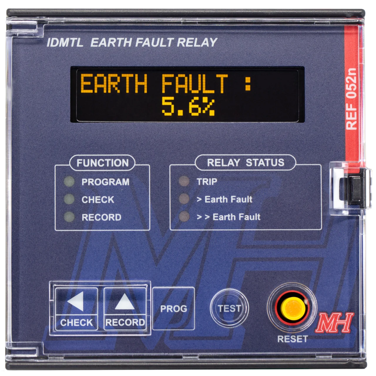 Mh接地故障继电器ref052n，idmtl & Dtl，ansi 50n/51n，50g/51g，带独特的机械跳闸按钮 - Buy 保护继电 ...