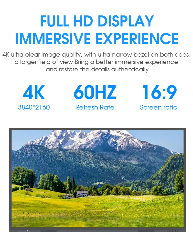 Alibaba.com: 4K 55-inch LED interactive touch screen monitor for ...