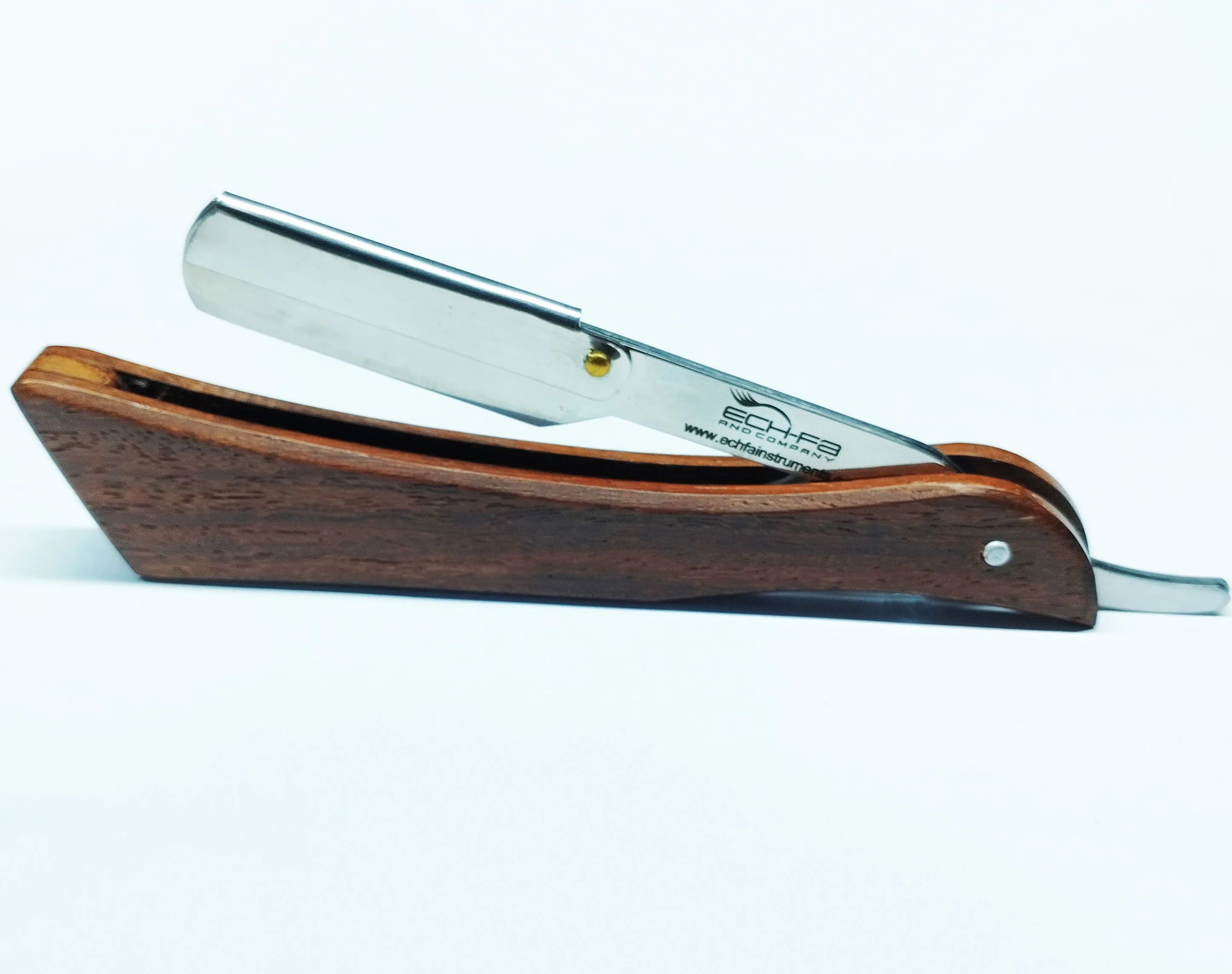 Polished Wooden Handle Profesional Barber Razor Stainless Steel ...