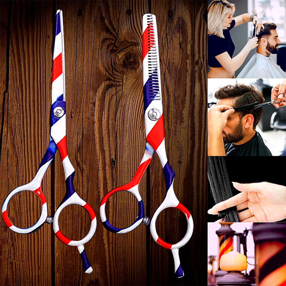 Barber Hair Cutting Scissors Kit Thinning Scissors Shears Stainless ...